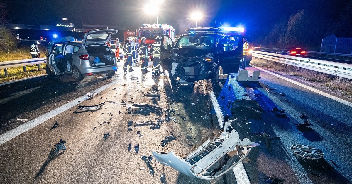 Autobahn A70 Unfall