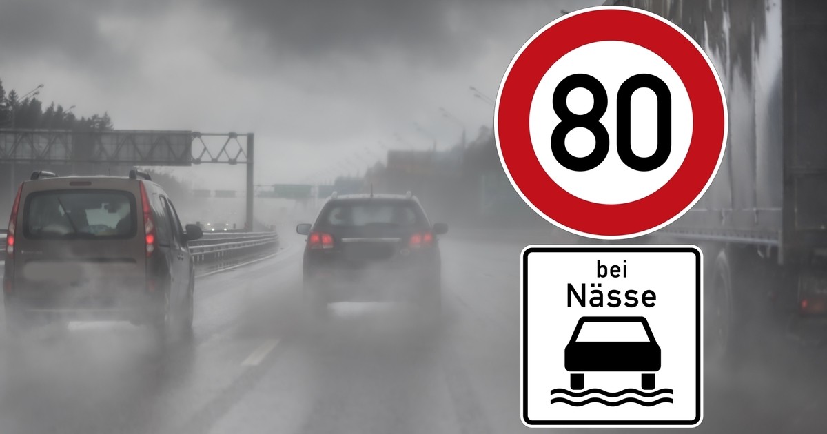 Sie Fahren Bei Nasse